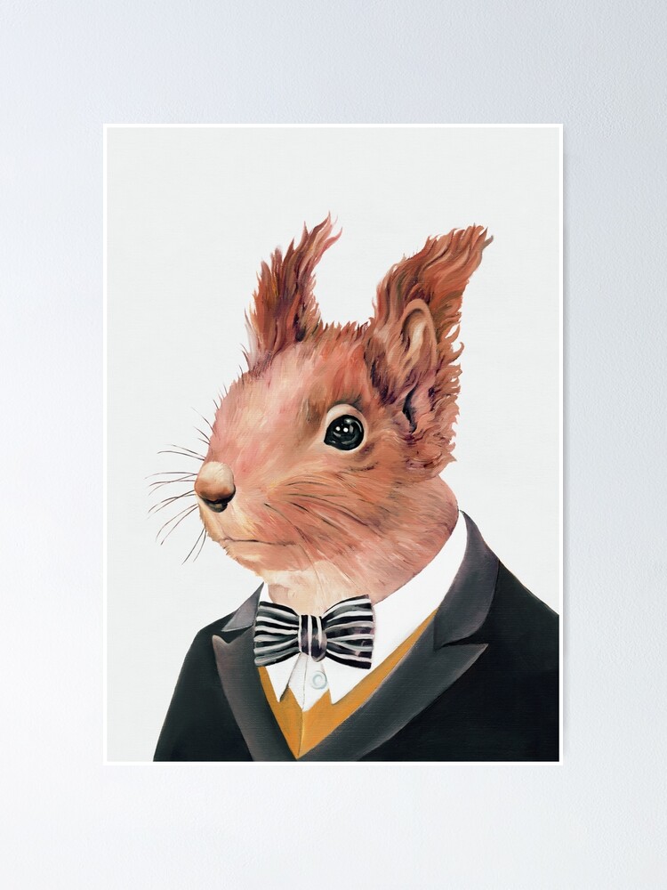 "Red Squirrel" Poster for Sale by AnimalCrew | Redbubble