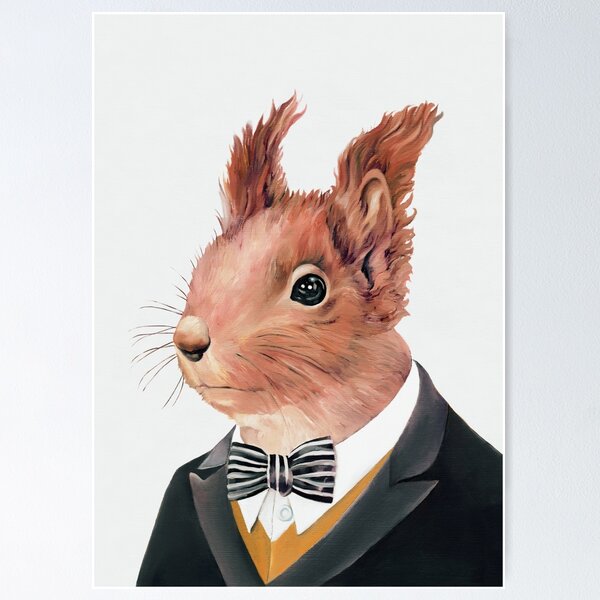 "Red Squirrel" Poster for Sale by AnimalCrew | Redbubble