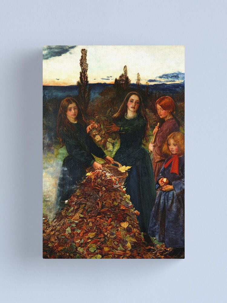 "Autumn Leaves - John Everett Millais" Canvas Print for Sale by ...