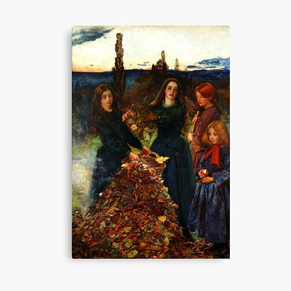 "Autumn Leaves - John Everett Millais" Canvas Print for Sale by ...