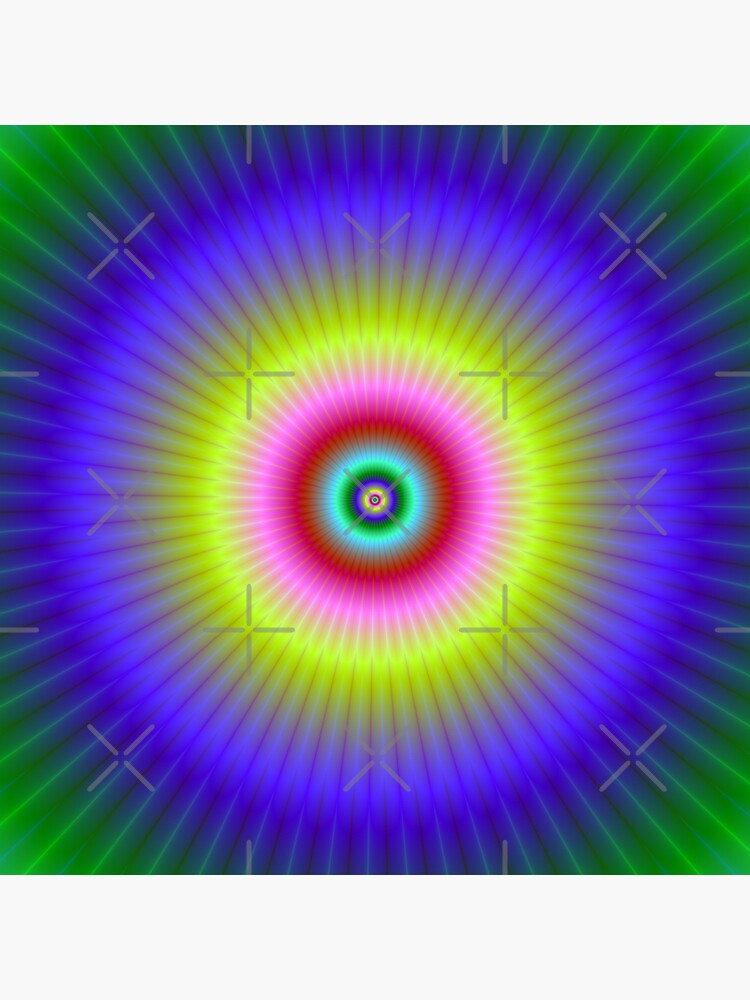 "Concentric Rings in Color" Sticker for Sale by EyeBogglers | Redbubble