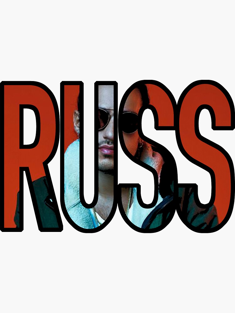 "Russ" Sticker for Sale by Jmark28 | Redbubble