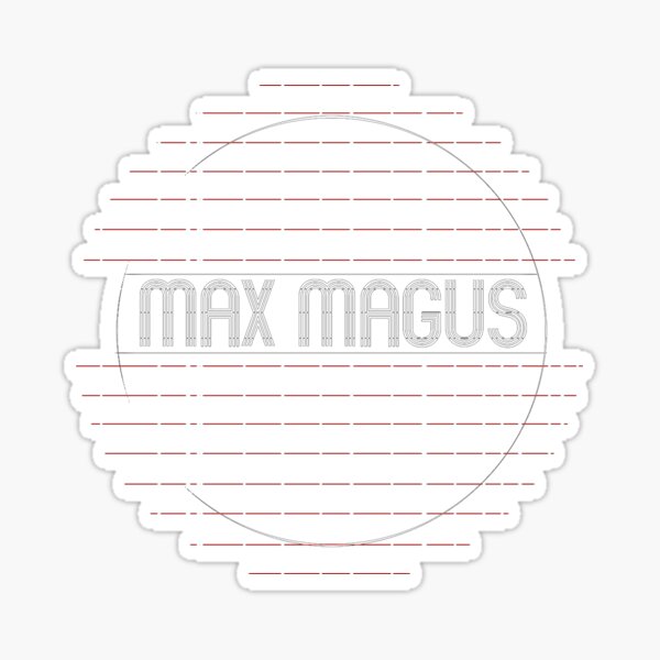 "Max Magus Cyber Logo - Teal" Sticker by maxmagus | Redbubble