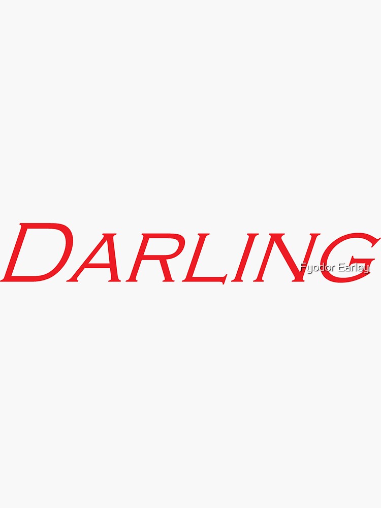 "Darling Design" Sticker for Sale by JakeyD | Redbubble