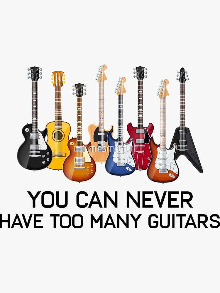 Funny Guitar Lovers Guitarist Bass Guitar Player Tshirt T Sticker