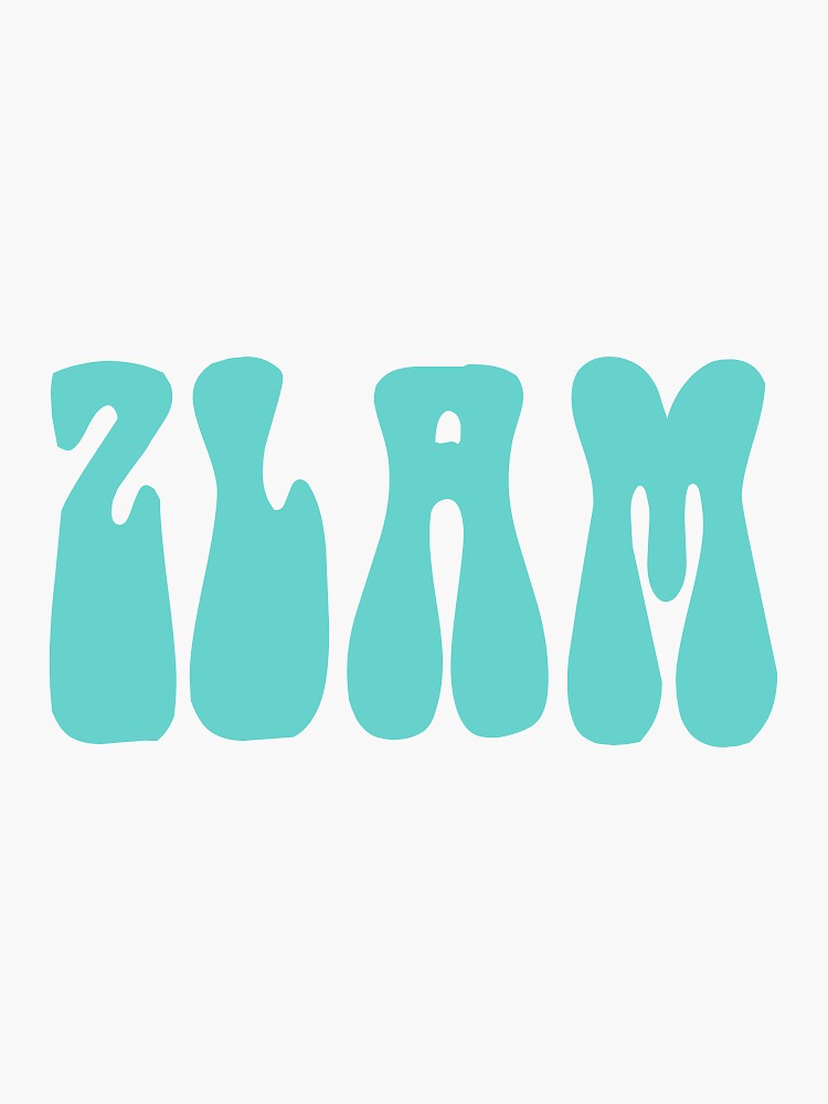 "zlam sticker" Sticker for Sale by lydeeann | Redbubble