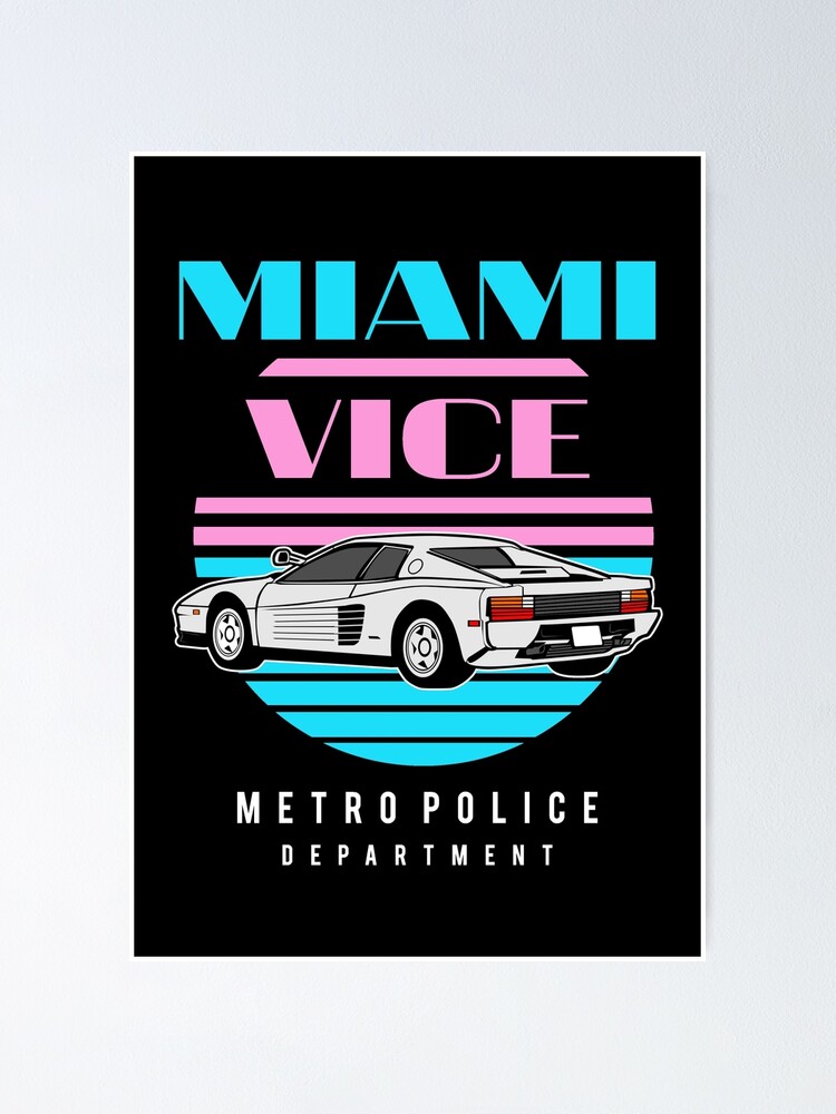 "Miami Vice" Poster by ArtemNovus | Redbubble