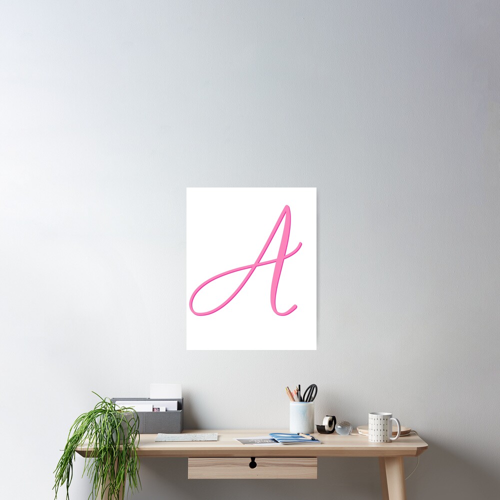 "Letter A Hot Pink Initial" Sticker for Sale by amearnest | Redbubble
