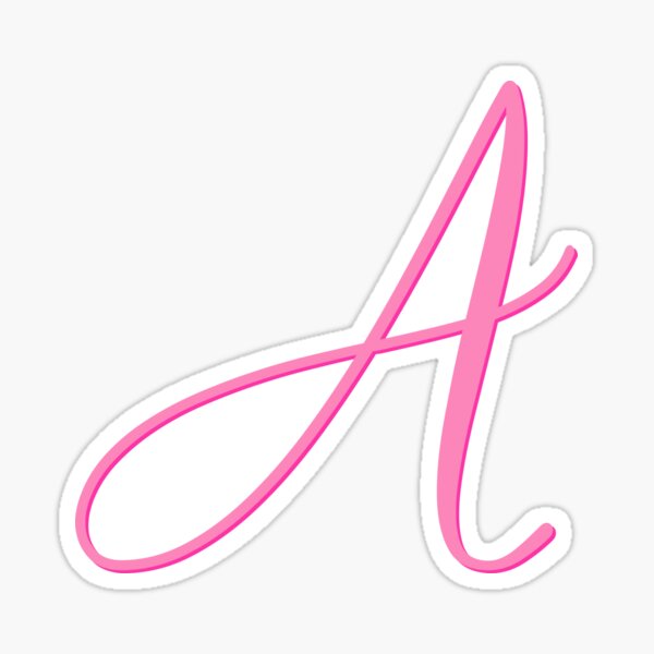 "Letter A Hot Pink Initial" Sticker for Sale by amearnest | Redbubble