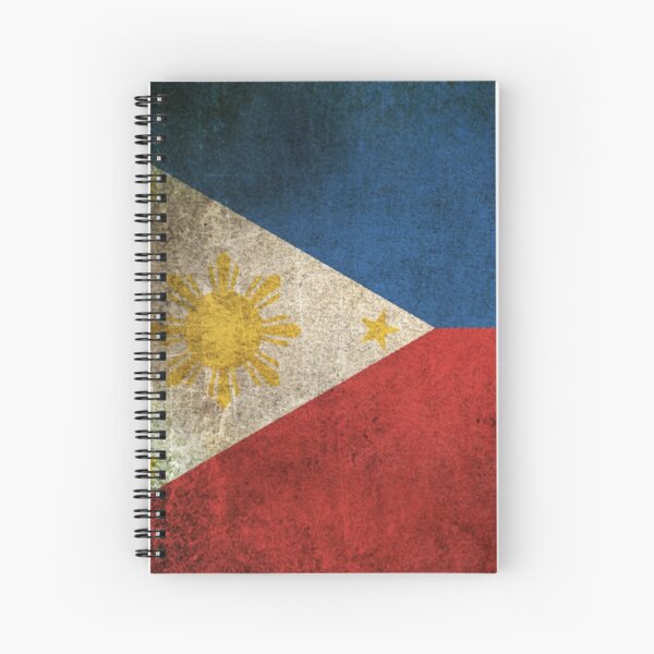 "Old and Worn Distressed Vintage Flag of The Philippines" Spiral ...