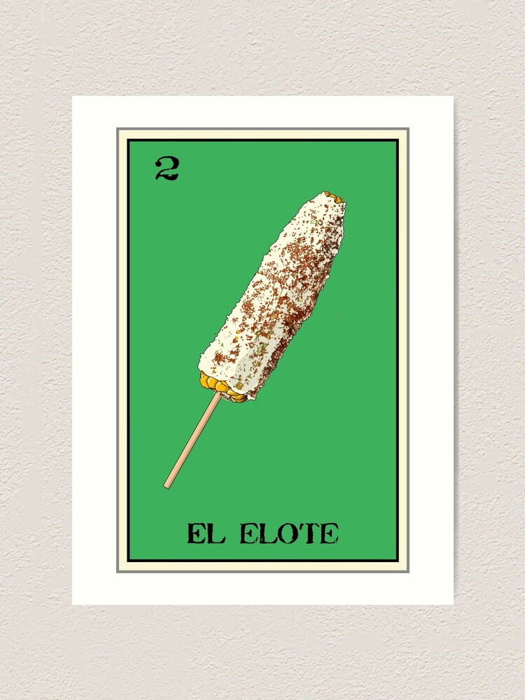 "El Elote Loteria Design" Art Print for Sale by Kid-Diablo-Tees | Redbubble