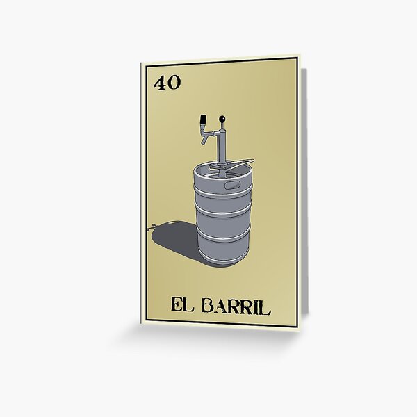 "El Barril Loteria Design" Greeting Card by Kid-Diablo-Tees | Redbubble