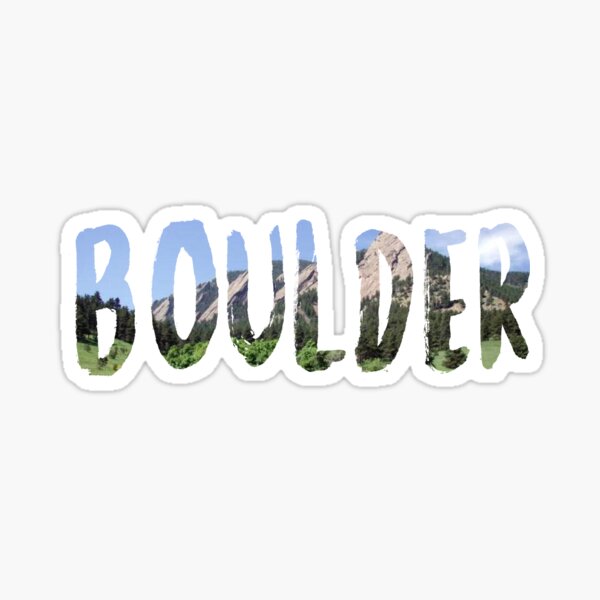"Boulder Colorado" Sticker for Sale by Kooky28 | Redbubble