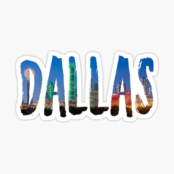 "Dallas City Skyline" Sticker for Sale by Kooky28 | Redbubble