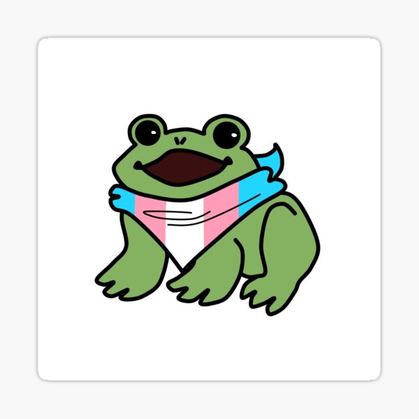 "Transgender pride frog" Sticker for Sale by Tysagna | Redbubble