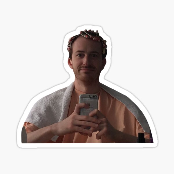 "Joe Mazzello Perm meant Permanent Sticker" Sticker by aminor8a | Redbubble