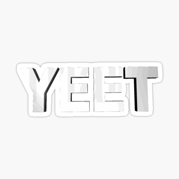 "yeet" Sticker for Sale by dalvago | Redbubble