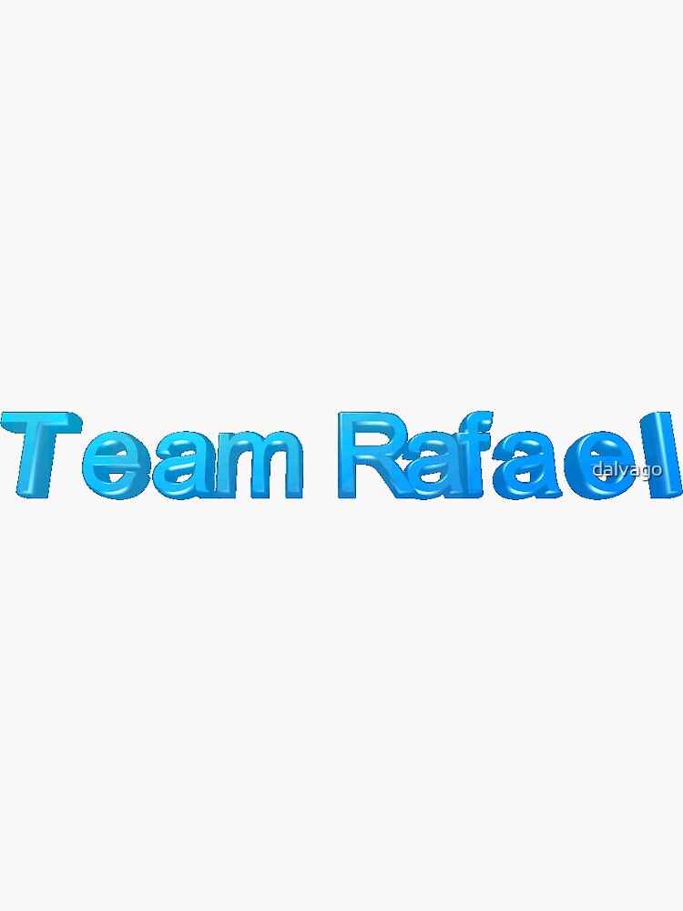"team rafael" Sticker by dalvago | Redbubble