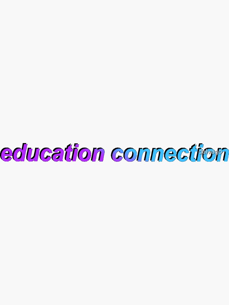 "education connection" Sticker by dalvago | Redbubble