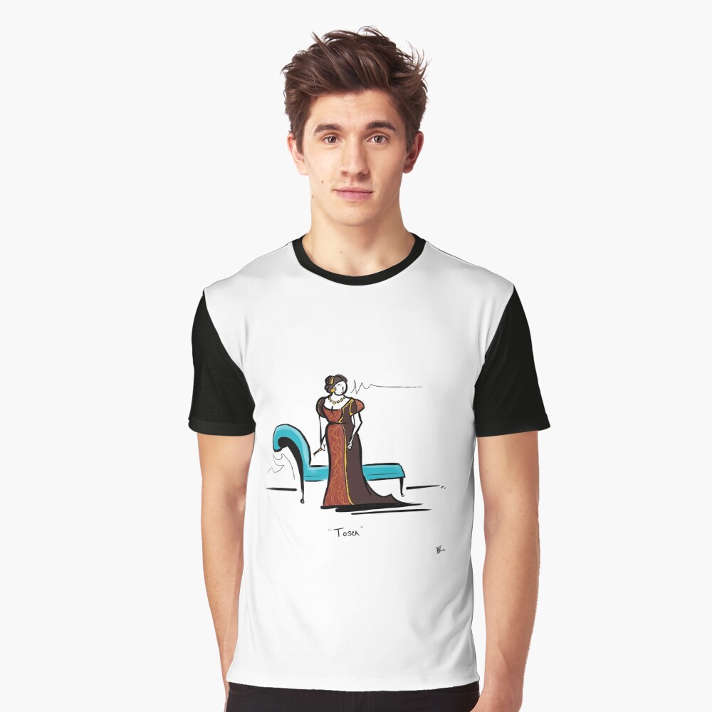 "Tosca" T-shirt for Sale by BDSimmons | Redbubble | tosca graphic t ...