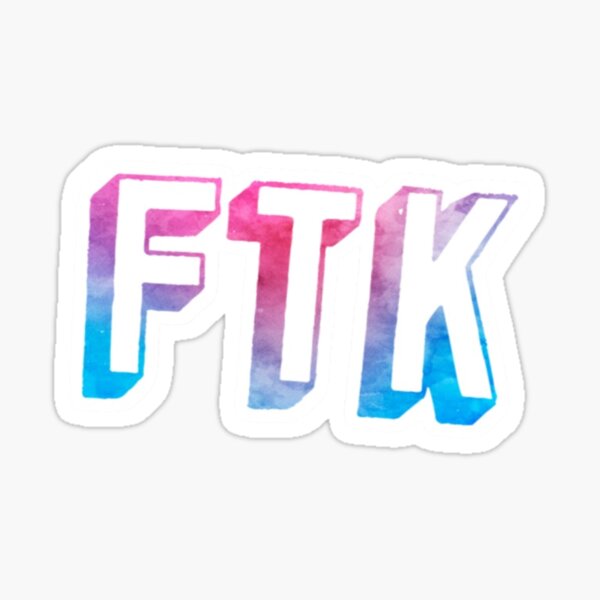 "FTK WATERCOLOR PASTEL" Sticker for Sale by spokefan | Redbubble