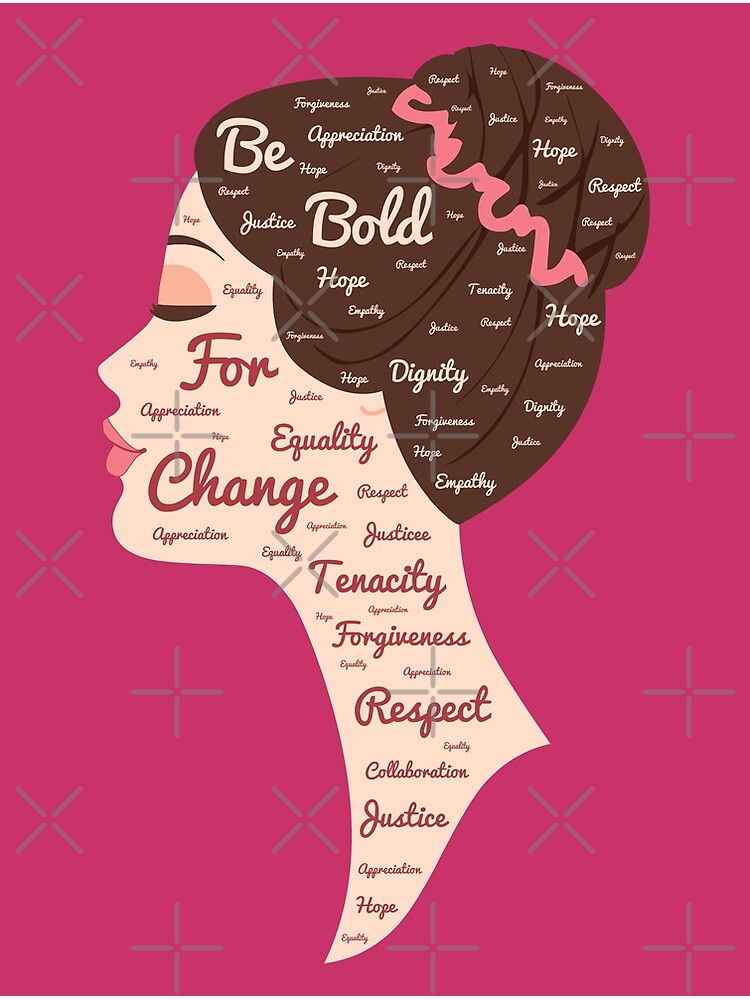 "Be Bold for Change - International women's Day - March 8" Poster for Sale by gianluc | Redbubble