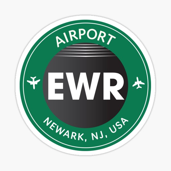 "NEWARK, New Jersey, USA, EWR." Sticker for Sale by Aviators | Redbubble