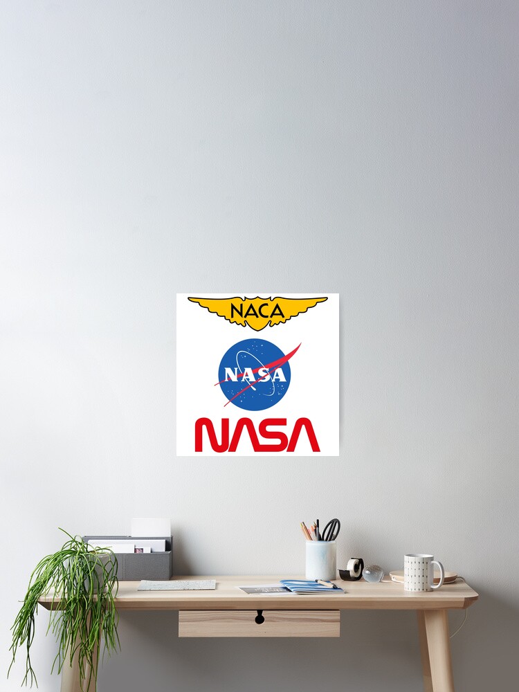 "Historic NASA Worm, Meatball, and NACA Logo" Poster for Sale by ...