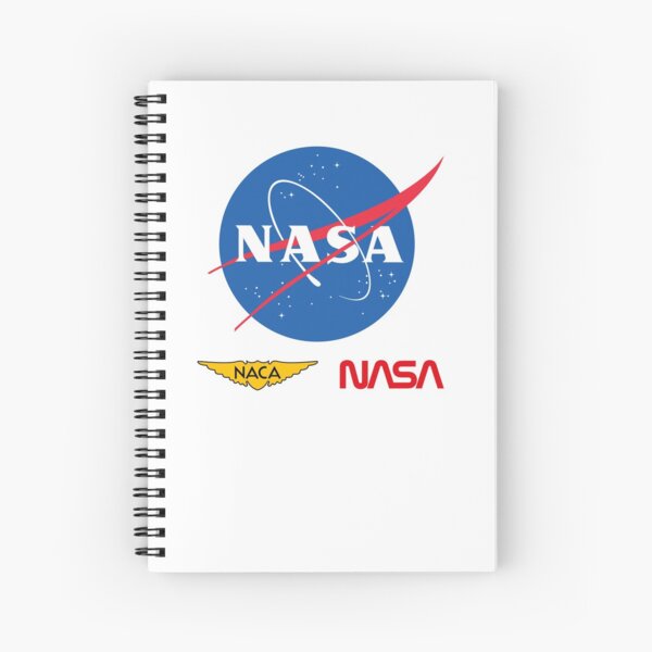 "Historic NASA Logos: Worm, Meatball, and NACA Logo" Spiral Notebook by ...