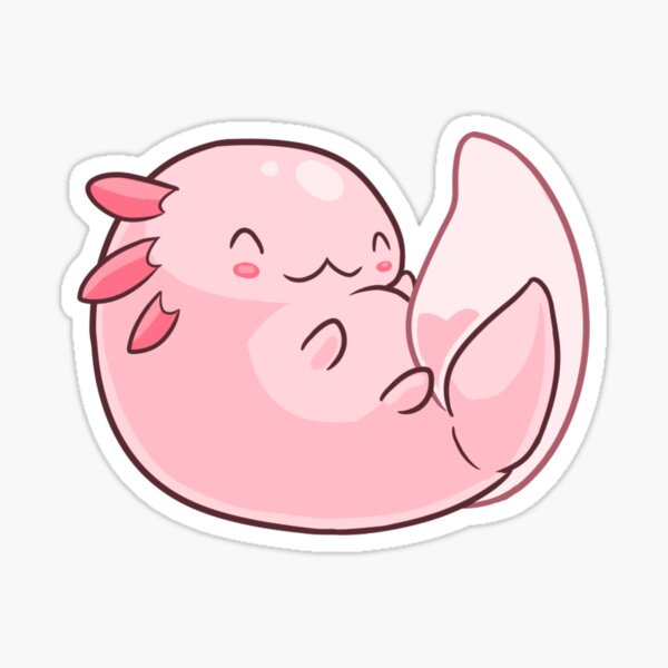 "Kawaii Axolotl newt Lurch" Sticker for Sale by annafokina | Redbubble
