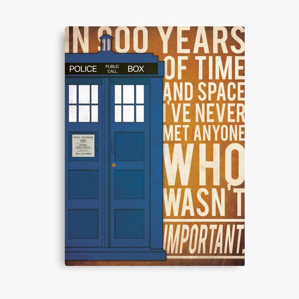 Doctor Who Canvas Prints | Redbubble