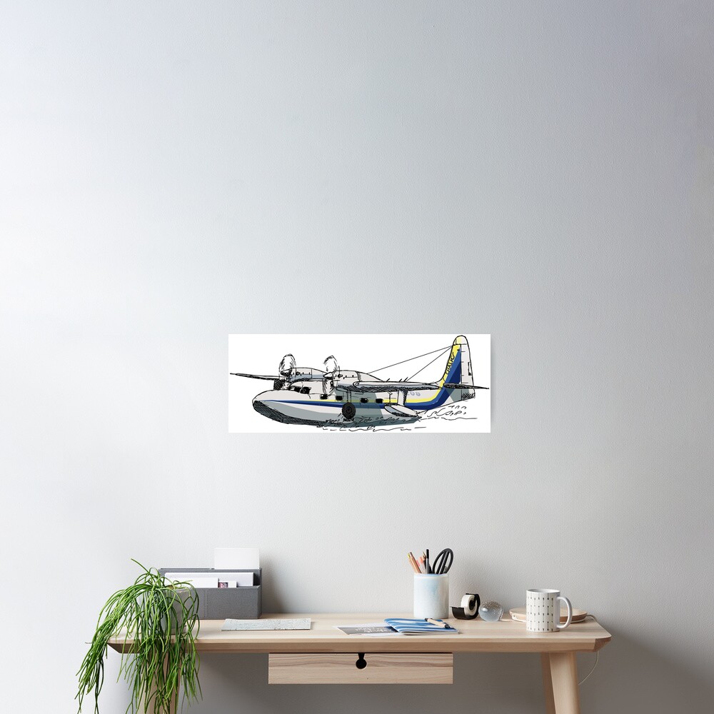 "Grumman Mallard Flying Boat " Poster for Sale by Statepallets | Redbubble