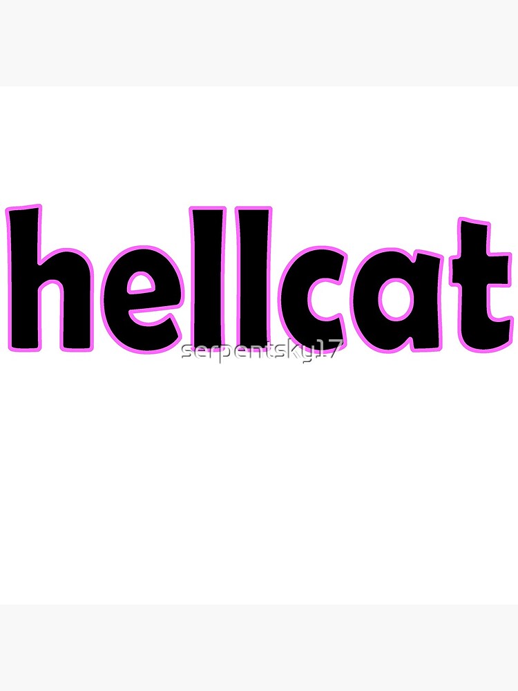 "Hellcat" Framed Art Print for Sale by serpentsky17 | Redbubble
