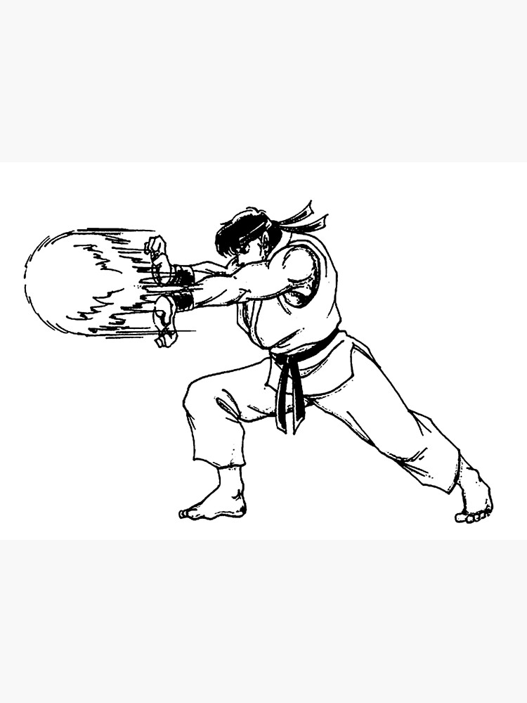"ryu hadouken" Art Print by shiryu22 | Redbubble