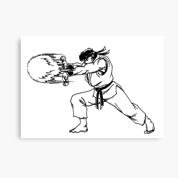 Hadoken Hadouken Shoryuken Street Fighter Ryu Ken Akuma Capcom Canvas ...