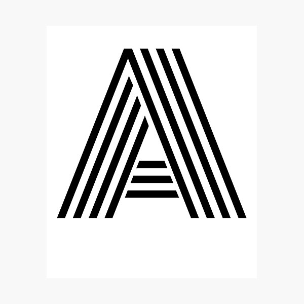 Lámina fotográfica «Alfabeto A (letra mayúscula a), letra A» de ...