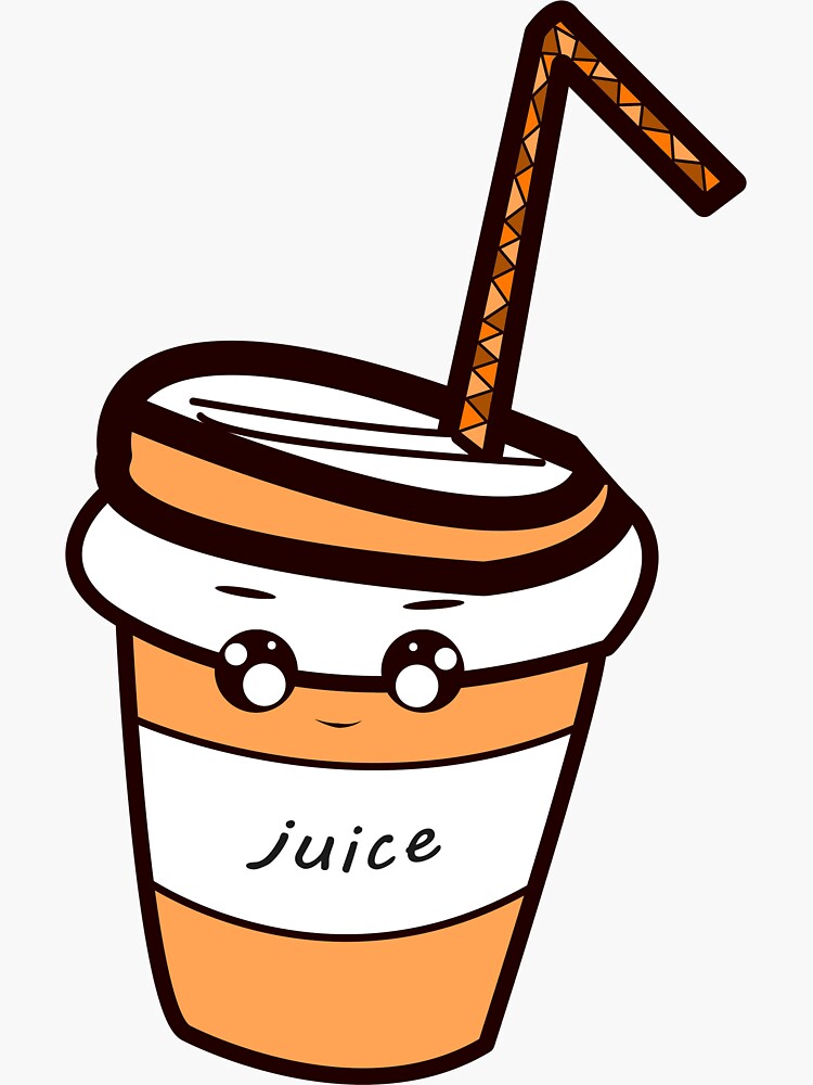 "Cute Juice Cup Chibi -- Morning Mood" Sticker for Sale by WolvenGFX ...