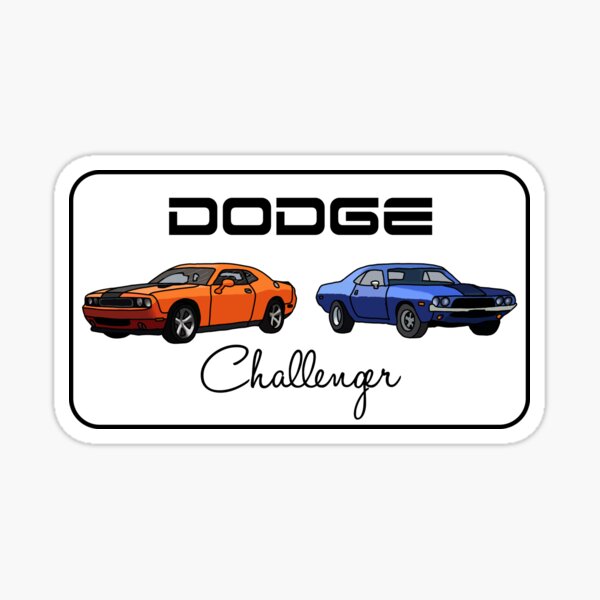 Dodge Challenger Stickers | Redbubble