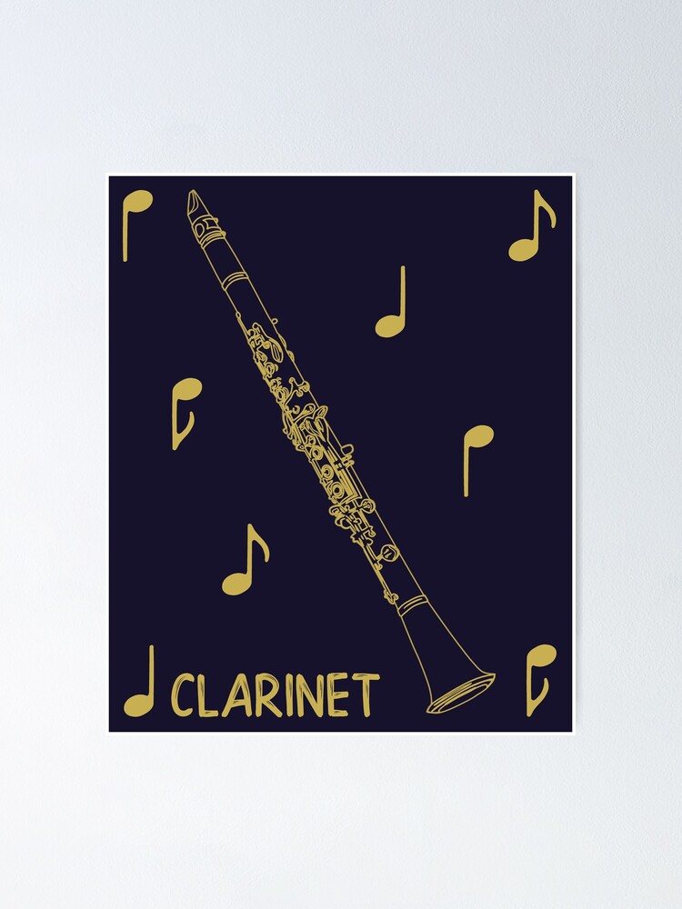 "Musical Clarinet" Poster by LimeStorm | Redbubble