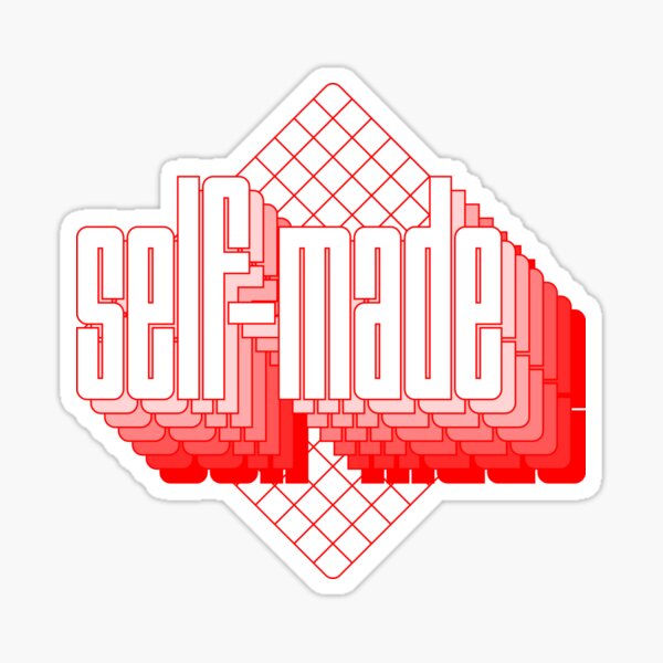 "Self-made" Sticker by cleverties | Redbubble