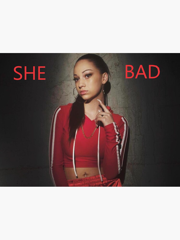 "SHE BAD- Bhad Bhabie" Sticker for Sale by HiddenArtis | Redbubble