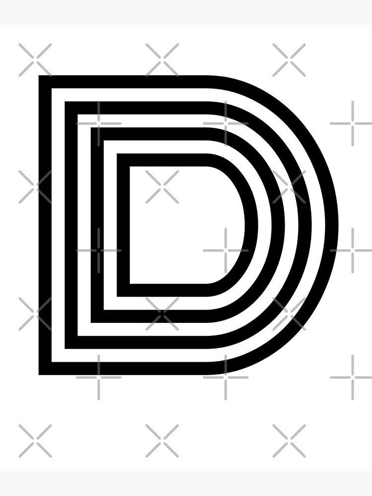 "Alphabet D (Uppercase letter d), Letter D" Art Print by marosharaf ...