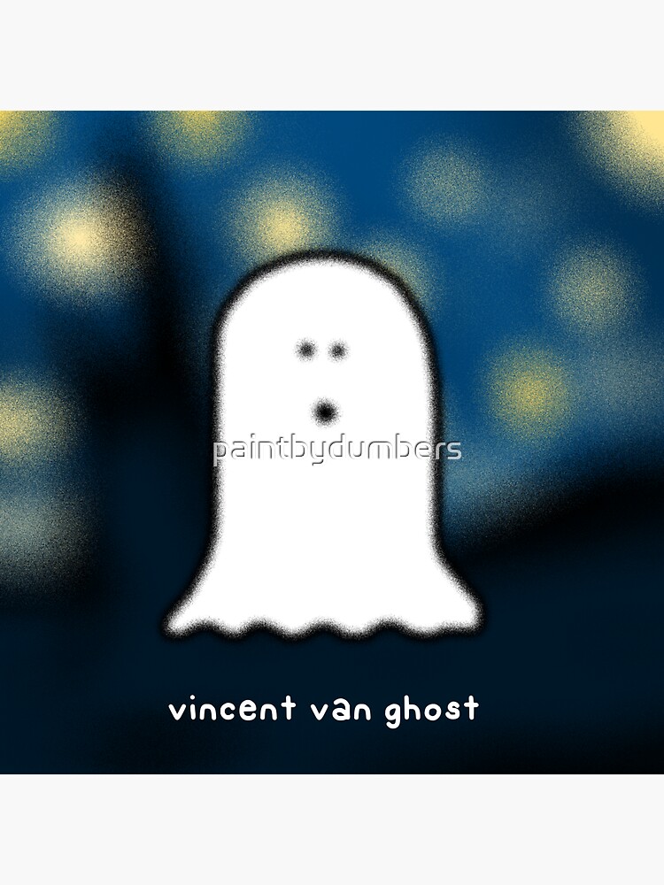"vincent van ghost" Sticker for Sale by paintbydumbers | Redbubble
