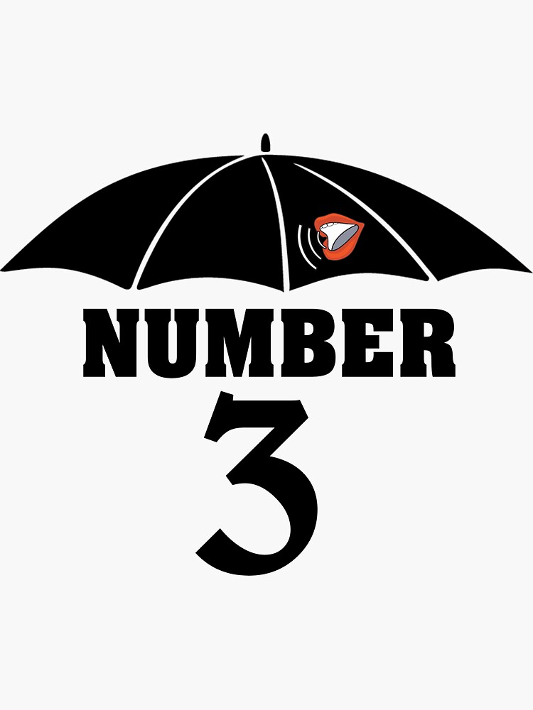 "Number 3" Sticker for Sale by Slinky-Reebs | Redbubble