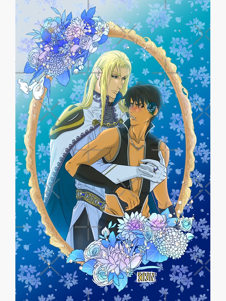 "Ai no Kusabi Iason and Riki Blue Rose" Sticker for Sale by Kirin-Riki ...