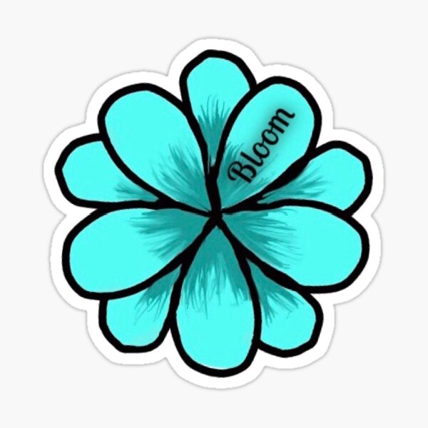 "Bloom." Sticker for Sale by maddycd610 | Redbubble