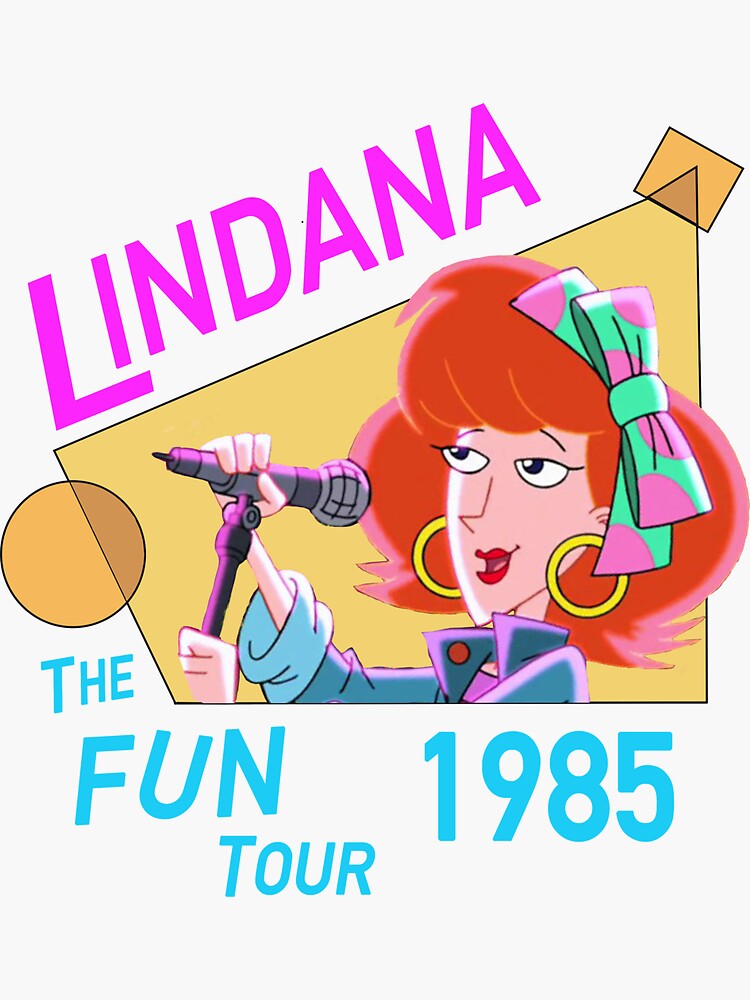 "Lindana - The Fun Tour!" Sticker for Sale by christeeenaaahh | Redbubble