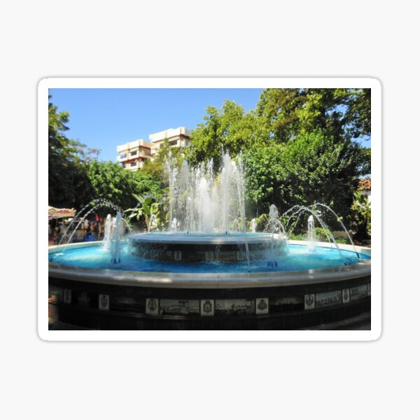 "Fountain" Sticker for Sale by SkullCity | Redbubble