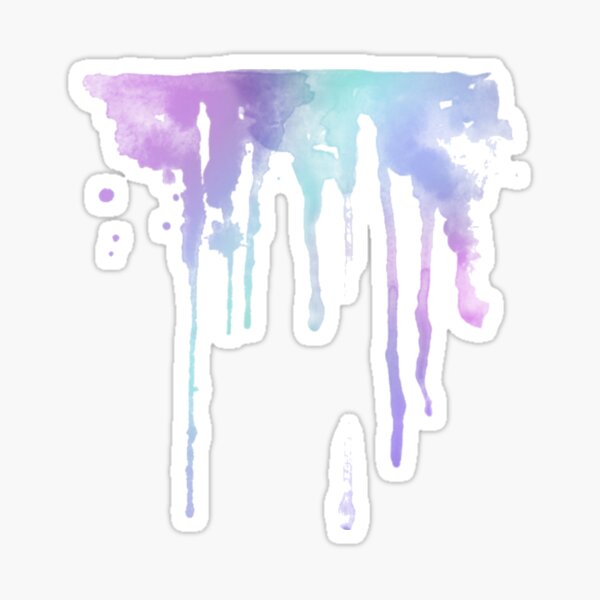 "Pastel Watercolor Drip" Sticker for Sale by latinlover | Redbubble