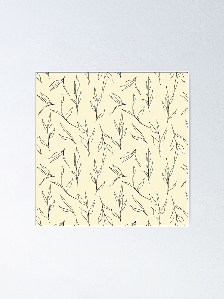 "Botanical Line Drawing" Poster by pigeonletters | Redbubble